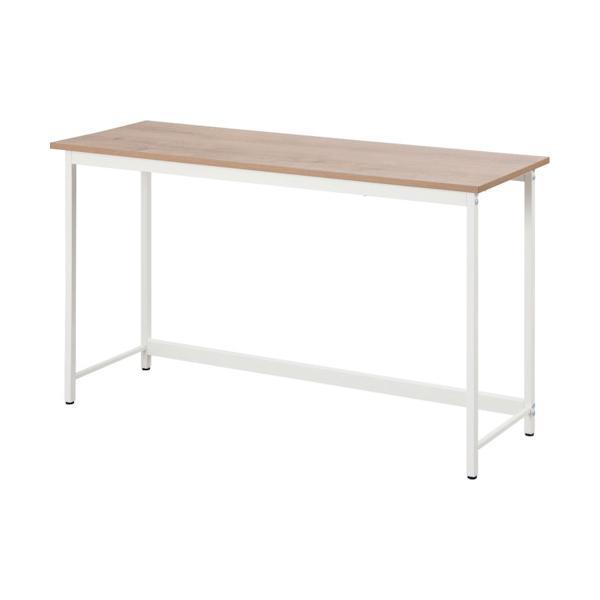 【仕様】●間口(mm)：1200●奥行(mm)：400●高さ(mm)：700●天板色：ライトナチュラル●最大積載量(kg/台)：50●天板材質：合成樹脂化粧パーティクルボード（メラミン樹脂）●脚部色：ホワイト●組み立て式●アジャスター付き●...