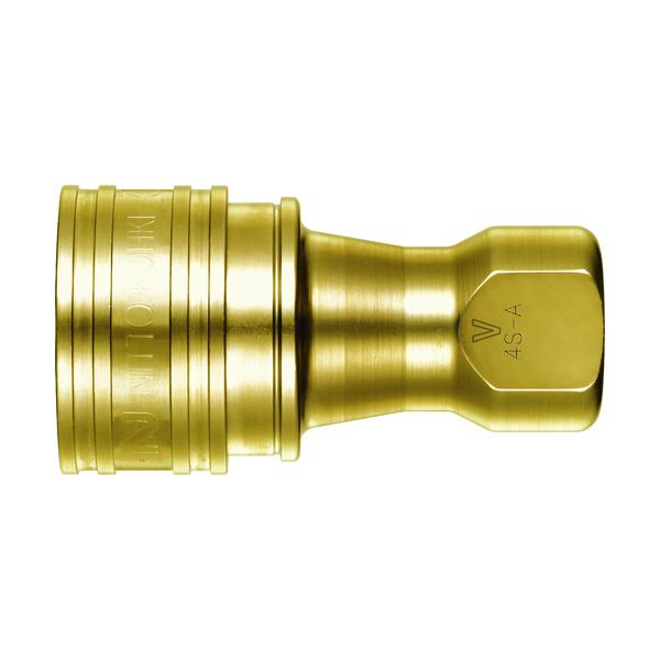 【仕様】●最高使用圧力(MPa)：5.0●使用流体：不活性ガス真空、ガス、空気、水●ねじサイズ：Rc1/4●全長(mm)：58●相手側取付ねじサイズ：R 1/4●耐圧力：7.5MPa●使用温度範囲：-20℃〜180℃●バルブ構：両路開閉型●...