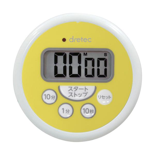 【仕様】●最大計時：199分50秒●最小計時(秒)：1●最小計時(分)：1●幅(mm)：90●奥行(mm)：16●高さ(mm)：90●電源(V)：リチウムボタン電池CR2032×1個●色：イエロー●電源：リチウムボタン電池CR2032×1個...