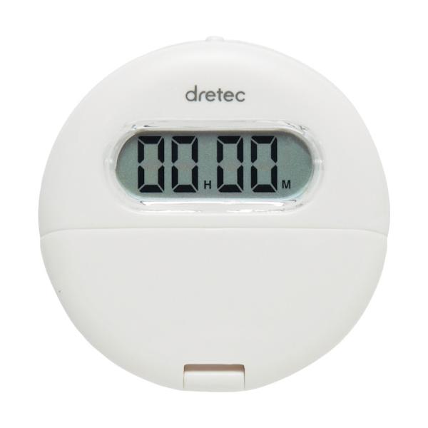 【仕様】●最大計時：99時間59分●最小計時(秒)：1●幅(mm)：53●奥行(mm)：18●高さ(mm)：47●電源(V)：リチウム電池CR2032×1個●色：ホワイト●電源：リチウム電池CR2032×1個●クリップ付●ストラップ穴付【型...