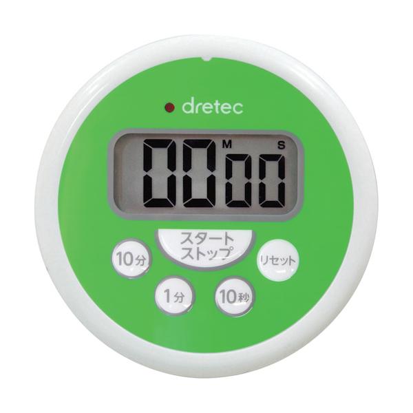【仕様】●最大計時：199分50秒●最小計時(秒)：1●最小計時(分)：1●幅(mm)：90●奥行(mm)：16●高さ(mm)：90●電源(V)：リチウムボタン電池CR2032×1個●色：グリーン●電源：リチウムボタン電池CR2032×1個...