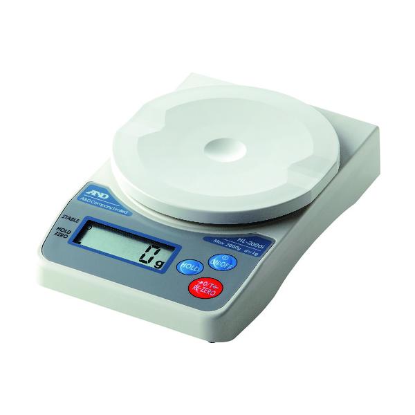 【仕様】●秤量(g)：2000●最小表示(g)：1●載皿寸法(mm)：φ130●本体寸法(mm)：130×192×51●幅(mm)：130●奥行(mm)：192●高さ(mm)：51●電源：単3形乾電池×4本(別売)、またはACアダプター(別...