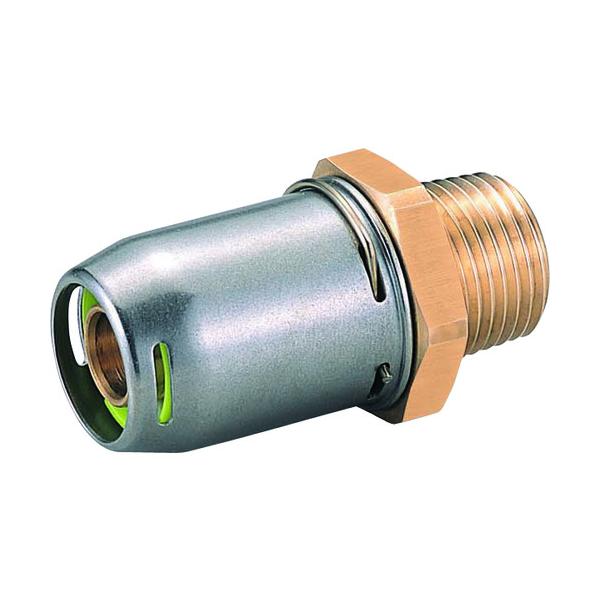 【仕様】●呼び径(mm)：20●品名：“アレスフィット”（オス）●d(mm)：16.5●L(mm)：64.5●R：Rc3/4●D(mm)：44●適合パイプ：JIS適合樹脂管(XPE-PB)、架橋ポリエチレン管、水道架橋用ポリエチレン管、ポリ...