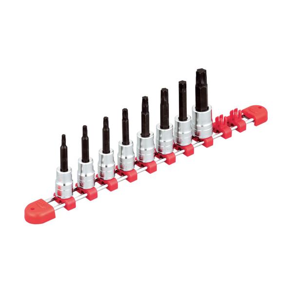 【仕様】●差込角(mm)：9.5●セット内容(点)：8●ソケット内容：BT3- T20, T25, T27, T30, T40, T45, T50, T55●タイプ：スタンダード●呼びNo.：T20、T25、T27、T30、T40、T45、...