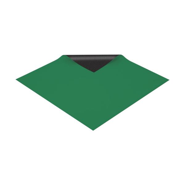 【仕様】●色：グリーン●幅(mm)：1000●長さ(m)：1●厚さ(mm)：2●表面抵抗値(Ω)：1×10^4＜Rp＜1×10^9Ω●ツヤ：なし●長さ(mm)：1000●外形寸法W(m)：1●外形寸法L(m)：1●重量(kg)：33●ESD...