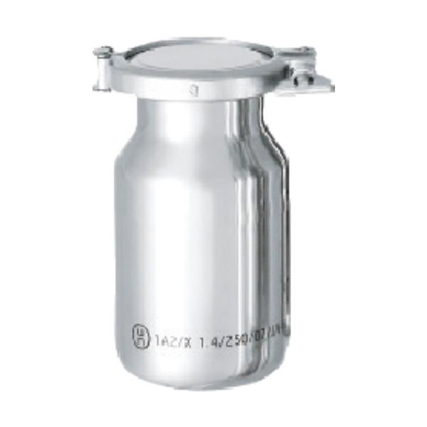 【仕様】●容量(ml)：1000●直径(mm)：102.4●高さ(mm)：192●口径(mm)：φ72.3●取手：なし●容量(L)：1●口内径(mm)：72.3●表面処理内外面：バフ研磨●容器等級：I　(記号X）●収納可能な液体の比重：1/...