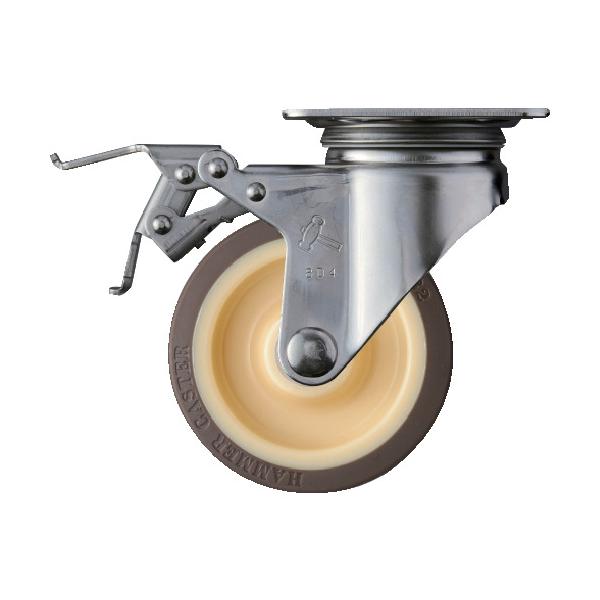 【仕様】●許容荷重(daN)：100●許容荷重(kgf)：102●車輪径D(mm)：100●車輪幅(mm)：32●取付高H(mm)：132●取付座A(mm)：90●取付座B(mm)：90●取付ピッチX(mm)：68〜71●取付ピッチY(mm...