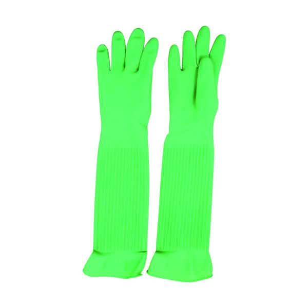 【仕様】●色：グリーン●サイズ：L●全長(cm)：58.0●手のひら周り(cm)：22.8●中指長さ(cm)：8.4●厚さ(mm)：0.8●食品衛生法：適合●食品衛生法適合品●裏地なし【型番】K401-L　/　K401L【商品コード】332...