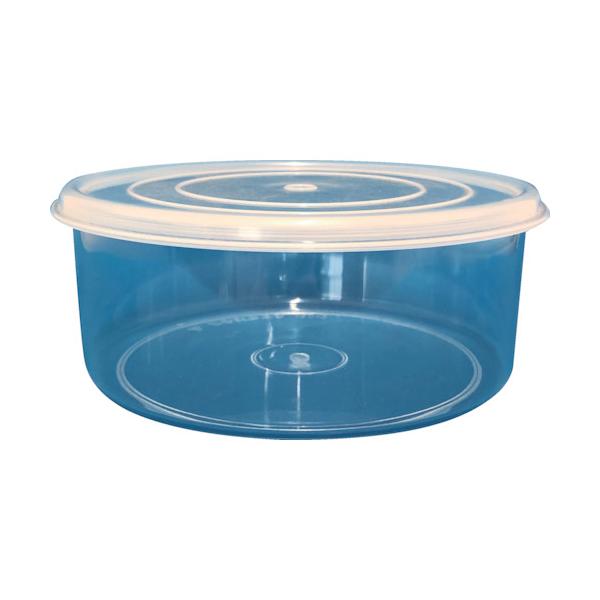 【仕様】●色：透明(本体）、乳白色(フタ）●奥行(mm)：134Ф●高さ(mm)：56●容量(ml)：700●外形寸法(mm)径×高さ：134×56●耐熱温度(本体)：８０℃、(フタ）：６０℃●「RoHS」「SDS」対応品●積み重ね可能【型...