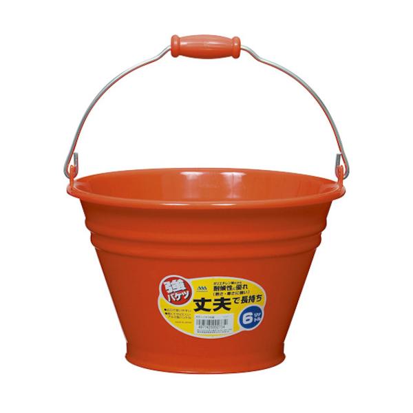 【仕様】●容量(L)：6●間口(mm)：290●高さ(mm)：185●色：レッド●熱さ、寒さに強い●丈夫で長持ちするバケツ【型番】002734【商品コード】3348118※お問い合わせの際はこちらの商品コードをお伝えください