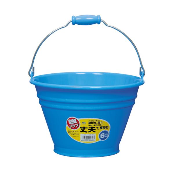 【仕様】●容量(L)：6●間口(mm)：290●高さ(mm)：185●色：ブルー●熱さ、寒さに強い●丈夫で長持ちするバケツ●食品衛生法適合（ポジティブリスト適合）【型番】002727【商品コード】3348142※お問い合わせの際はこちらの商...
