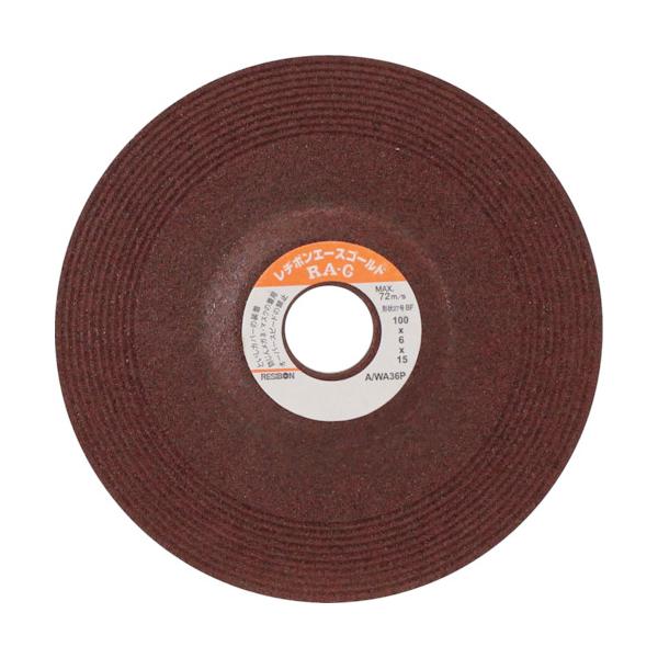 【仕様】●粒度(#)：36●砥材：A/WA●硬度：P●外径(mm)：100●厚さ(mm)：6●穴径(mm)：15●最高使用周速度(m/s)：72●最高使用回転数(rpm)：13750●使用工具：ディスクグラインダ【型番】RAG1006-AW...