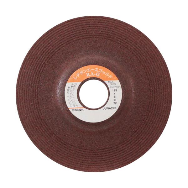 【仕様】●粒度(#)：24●砥材：A/WA●硬度：P●外径(mm)：125●厚さ(mm)：6●穴径(mm)：22●最高使用周速度(m/s)：72●最高使用回転数(rpm)：11000●最高使用周速度：72ｍ／ｓ●使用工具：電気式グラインダ・...