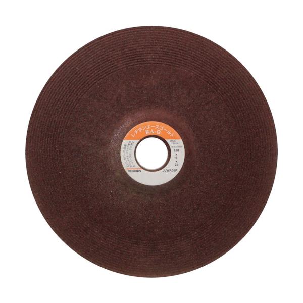 【仕様】●粒度(#)：36●砥材：A/WA●硬度：P●外径(mm)：180●厚さ(mm)：6●穴径(mm)：22●最高使用周速度(m/s)：72●最高使用回転数(rpm)：7630●使用工具：ディスクグラインダ【型番】RAG1806-AWA...
