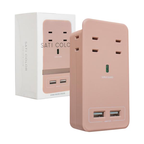 【仕様】●コンセント数：4個口●色：ラテベージュ●幅(mm)：77●奥行(mm)：130●高さ(mm)：63●定格容量：15A・100〜125V(1500Wまで)●家庭用ACコンセント4個口（正面2個口・側面2個口）●雷サージガード（サージ...