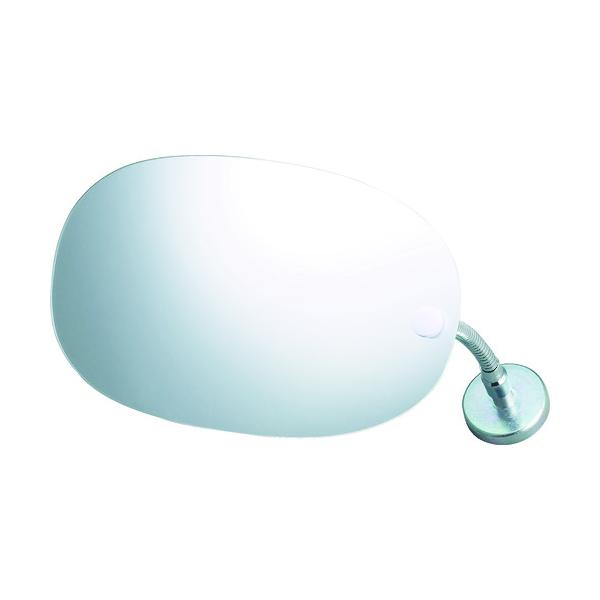 【仕様】●幅(mm)：290●高さ(mm)：150●像大きさ(曲面R)：600●取付方法：マグネット●形状：楕円型●タイプ：マグネットタイプ●色：ミラー裏面：ホワイト　アーム：ホワイト●室内専用●クリップタイプ：マグネットタイプ【メーカー】...