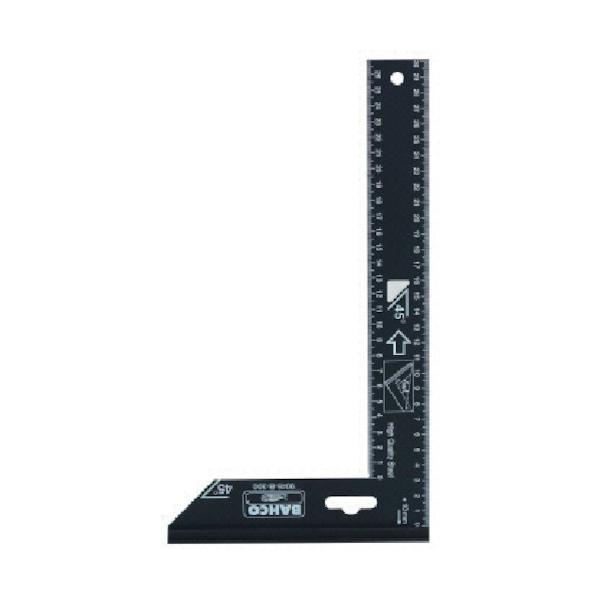 【仕様】●台長(mm)：170●幅(mm)：40●台幅(mm)：42●厚さ(mm)：1.49●形状：台付●呼び寸法(mm)：400●竿長×台長(mm)：400×170●両面にミリ目盛付●防錆ブラック仕上げ●高質スウェーデン鋼一体物の打ち抜き...