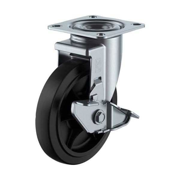 【仕様】●許容荷重(daN)：150●許容荷重(kgf)：153●車輪径D(mm)：125●車輪幅(mm)：34●取付高H(mm)：168●取付座A(mm)：102●取付座B(mm)：102●取付ピッチX(mm)：80〜75●取付ピッチY(...