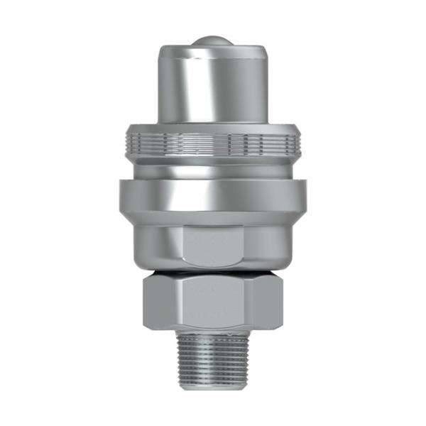 【仕様】●最高使用圧力(MPa)：72●使用温度範囲(℃)：-30〜100●相手側取付サイズ：NPT1/8メネジ●呼び径(ND)：6.3mm●使用流体：作動油●最低破壊圧力(接続時)(MPa)：216●最低破壊圧力(カップリング分離時)(M...