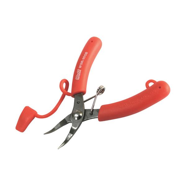 【仕様】●全長(mm)：100●A(mm)：30●タイプ：先曲●先端形状：先曲り●グリップカラー：レッド●切断能力(mm)：無し●オールステンレス●先端部保護キャップ付【型番】WSR-100B　/　WSR100B【商品コード】3647423...