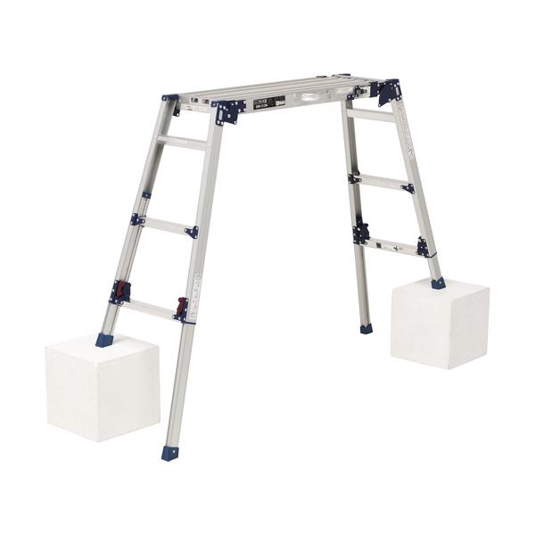 【仕様】●最大使用質量(kg)：100●天板高さ(m)：0.79〜1.20●天板寸法(mm)：930〜1500×280●脚部伸縮ピッチ(mm)：6●天板伸縮ピッチ(mm)：6●Aマーク：Aマーク認定品●折りたたみ式●Aマーク認定品●完成品【...