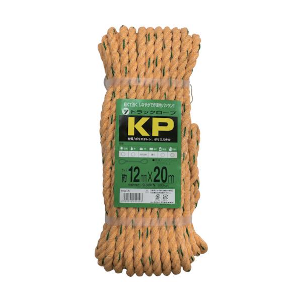 【仕様】●色：黄●線径(mm)：12●長さ(m)：20●引張強度(kN)：9.80●包装形態：バンド掛巻●引張強度(kgf)：1000●両端アイ加工●引張強度KN(kgf)：9.8(1000)【型番】TRK-5　/　TRK5【商品コード】3...