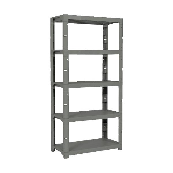 【仕様】●間口(mm)：900●奥行(mm)：450●高さ(mm)：1800●有効間口(mm)：754●色：アーセナルグレー●棚段数(段)：5●均等積載量(kg/段)：100●最大積載量(kg/台)：500●組立目安：1人10分●最大積載量...