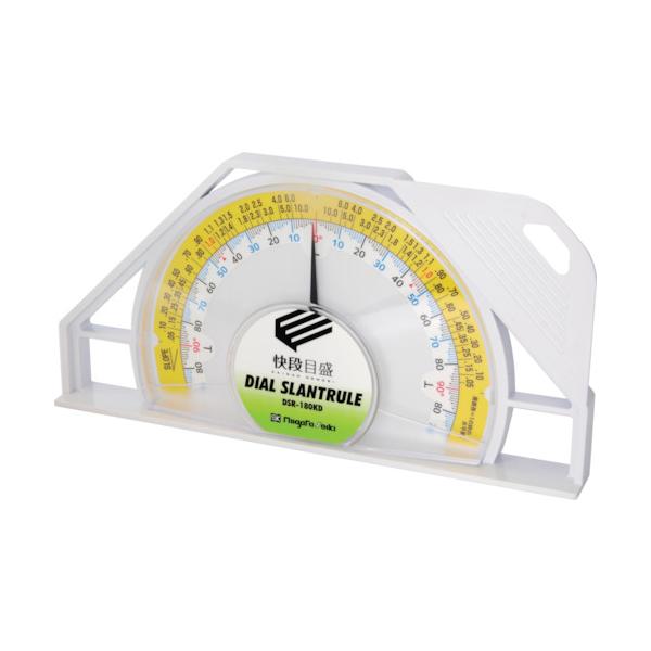 【仕様】●長さ(mm)：182●高さ(mm)：92●厚さ(mm)：20●最小読取値：1°●精度：±0.5●測定範囲：0〜180°●マグネット：無●測定範囲(°)：0-180●最小読取値(°)：1●読取精度1(°)：±0.5【型番】DSR-1...