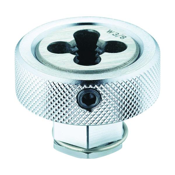 【仕様】●幅(mm)：17●奥行(mm)：35●高さ(mm)：26●ピッチ(mm)：1.588●呼び寸法(mm)：25●摘要：ダイス付です。●適合ねじ径：W3/8.0●山数：4●全ネジボルトやアンカーボルトなどのつぶれたネジ山の修正に使用。...