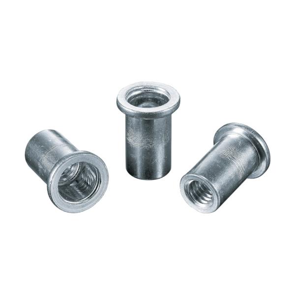 【仕様】●全長(mm)：11.3●ナット外径(mm)：6●下穴径(mm)：6.1●フランジ厚さ(mm)：0.8●かしめ板厚(mm)：1.5〜2.5●適合ねじ：M4×0.7●パック入数(個)：1000●箱入●平頭【型番】NAD425M【商品コ...