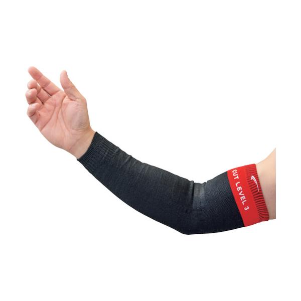 【仕様】●色：黒●サイズ：フリー●耐切創レベル：3/B●厚さ(mm)：0.8●腕周り(上部)(cm)：38●腕周り(下部)(cm)：34●全長(cm)：40●手首幅(cm)：8.0●腕幅(cm)：10.0●高強力ポリエチレン(黒)使用【型番...