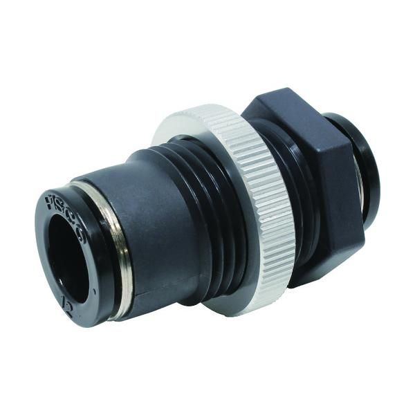 【仕様】●適合チューブ外径D(mm)：12×12●六角対辺(mm)：27●最高使用圧力(MPa)：1.0●使用流体：空気、水(条件あり)●使用温度範囲(℃)：0〜60（凍結なきこと）●使用温度範囲：0〜60℃(凍結なきこと)●最高使用圧力：...