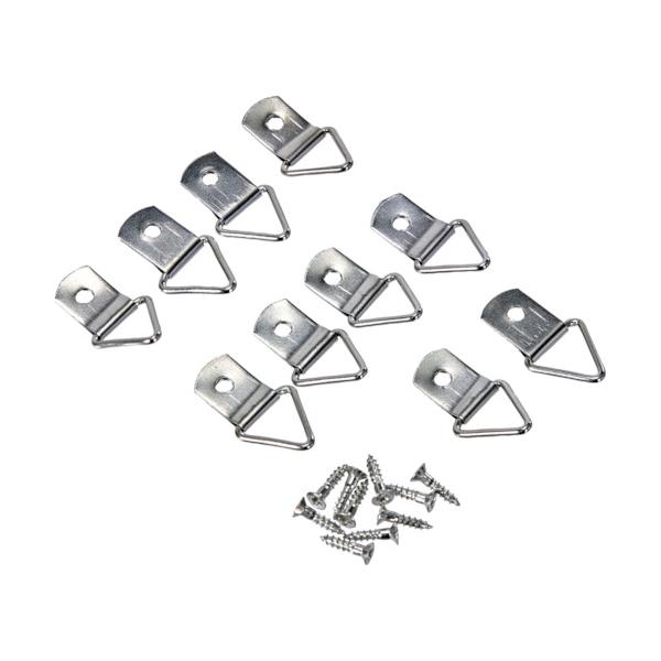 【仕様】●厚さ(mm)：2.5●幅(mm)：14●縦(mm)：26●品名：吊金具×10組●耐荷重：3kg【型番】FRW-1012　/　FRW1012【商品コード】3810507※お問い合わせの際はこちらの商品コードをお伝えください