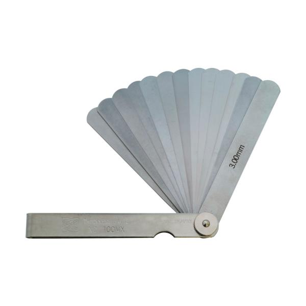 【仕様】●リーフ形状：A●長さ(mm)：100●枚数(枚)：13●セット明細(mm)：0.03-3.00●厚さ(mm)：0.03-3.00●リーフ幅：12.7mm●メーカーコード：00111046●リーフ数：13●リーフ幅(mm)：12.7...