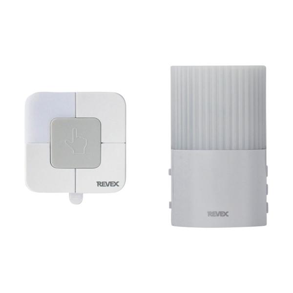 【仕様】●チャイム種類：押しボタンセット●保護等級：IP56相当(送信機)●品名：コンセント式呼び出しチャイムセット●音量(dB)：45〜87●受信器幅×奥行×高さ(mm)：62×33×100●送信器幅×奥行×高さ(mm)：60×22×70...