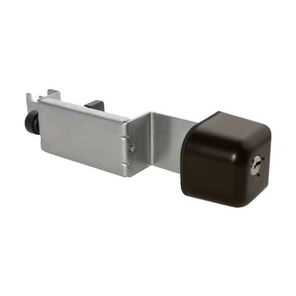 【仕様】●色：ブロンズ●補助錠本体幅×奥行×高さ(mm)：44×37×47●取付金具幅×奥行×高さ(mm)：27×175×40●ディンプルキ―タイプ　ねじ不要●キー5本付【型番】N-2428　/　N2428【商品コード】3857418※お問...