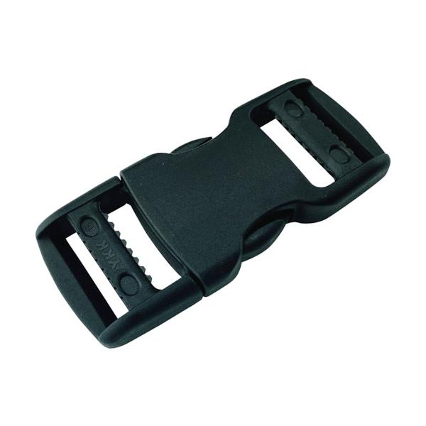 【仕様】●色：ブラック●厚さ(mm)：25●袋入数(個)：1●横(mm)：76●適合ベルト幅(mm)：25●縦(mm)：34●サイドリリースバックル アジャスト型【型番】JYA-325　/　JYA325【商品コード】3872194※お問い合...