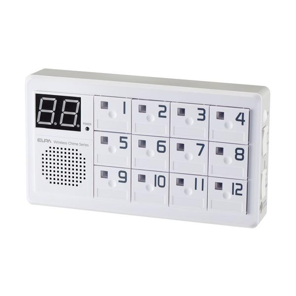 【仕様】●幅(mm)：180●奥行(mm)：38●高さ(mm)：100●電源：DC4.5V　ACアダプター付属●音量：約90dB/50cm　※音量大時●電波到達距離：見通し 約120m●周波数：313.625MHz(特定小電力機器)●IDコ...