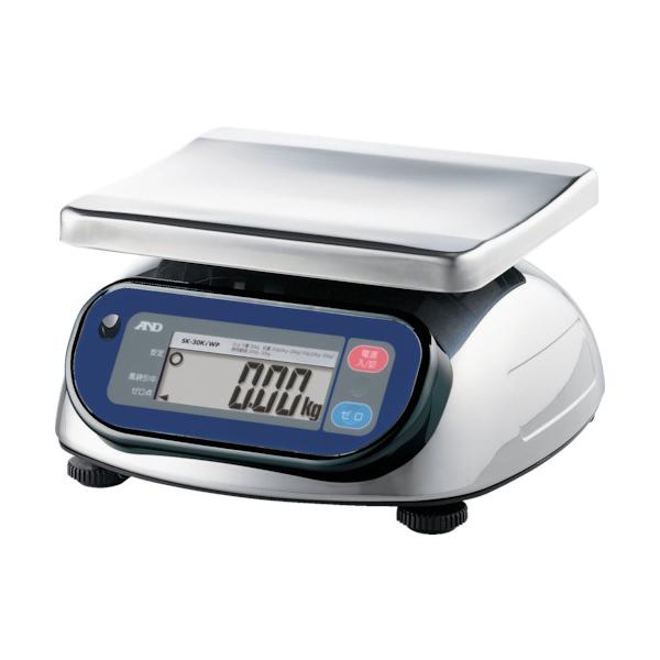 【仕様】●秤量(kg)：30●最小表示(kg)：0.02/0.05●載皿寸法(mm)：232×192●保護等級：IP65●幅(mm)：266●奥行(mm)：280●高さ(mm)：146●電源(V)：単1乾電池×6本(別売)、またはACアダプ...