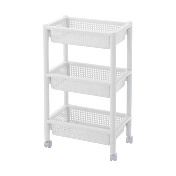 【仕様】●耐荷重(kg)：18●段数(段)：3●色：ホワイト●間口(mm)：450●奥行(mm)：290●高さ(mm)：759●収納ワゴン上段:5kg中段:5kg下段:8kg合計18kg【型番】016498【商品コード】3974282※お問...