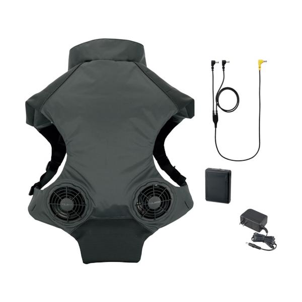 【仕様】●色：チャコールグレイ●最大風量：76l/s●バッテリー使用時間：強8時間・中12時間・弱20時間●充電時間：7時間(ADP-9V20使用時)●出力(V)：13●定格容量(mAh)：9400●電源(V)：13●タイプ：パッド●品名：...