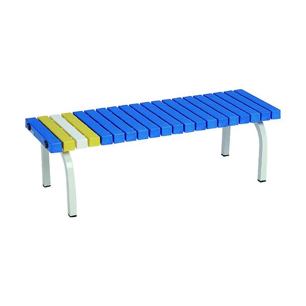 【仕様】●幅(mm)：1206●奥行(mm)：400●色：青●タイプ：背なし●座高(mm)：365●組立式【型番】BC-302-012-3　/　BC3020123【商品コード】4094573※お問い合わせの際はこちらの商品コードをお伝えください