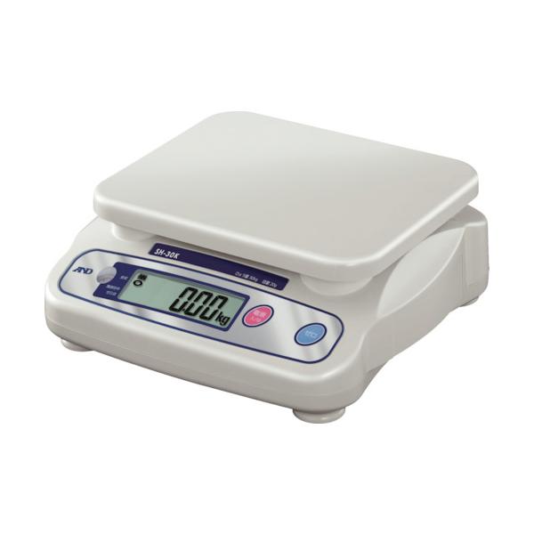 【仕様】●秤量(kg)：30●最小表示(kg)：0.02●載皿寸法(mm)：230×190●本体寸法(mm)：265（W)×250（D)×106（H)●幅(mm)：265●奥行(mm)：250●高さ(mm)：106●電源：単1形乾電池×4本...