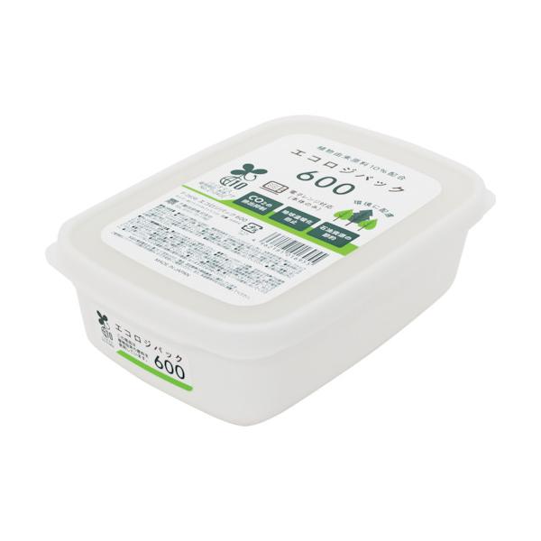 【仕様】●容量(L)：0.6●外形寸法(mm)幅：113●外形寸法(mm)奥行：163●外形寸法(mm)高さ：51●色：ホワイト●サイズ(呼称)：エコロジパック600●カートンサイズW(cm)：67●カートンサイズD(cm)：35●カートン...