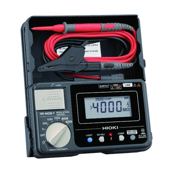 【仕様】●定格測定電圧(V/MΩ)：50/100、125/250、250/500、500/2000、1000/4000●最小表示(MΩ)：0.01●交流電圧(V)：420/600　2レンジ●直流電圧(V)：4.2〜600　4レンジ●電源(V...