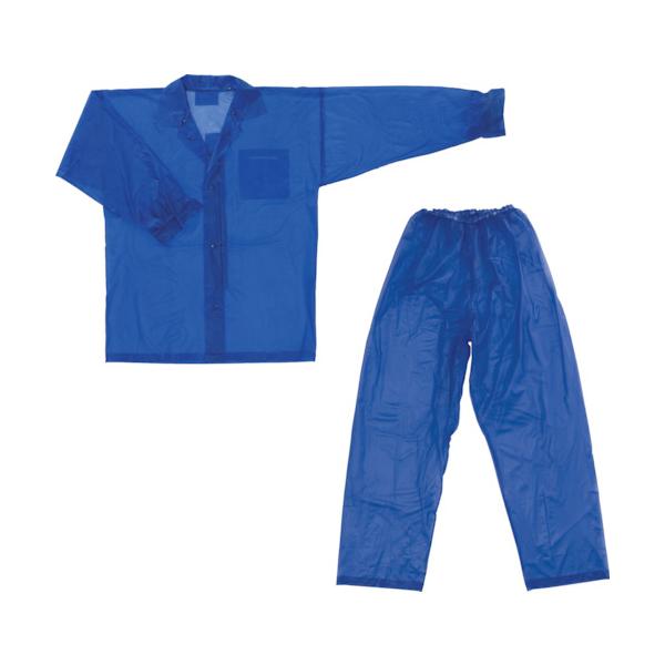 【仕様】●色：ブルー●サイズ：3L●身長(cm)：175〜185●胸囲(cm)：102〜110●ウエスト(cm)：94〜104●股下(cm)：79●上下スーツタイプ●雨の浸入を防ぐ二重袖●水濡れを防ぐ胸部分に内ポケット付●フード付（取り外し...