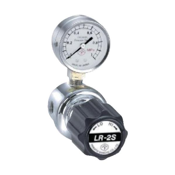 【仕様】●流体：酸素・窒素・アルゴン・空気・水素・ヘリウム●標準流量(L/min)：100(水素・ヘリウム：200)●出入口接続：Rc1/4●材質：ステンレス●1次側使用圧力：0.3〜3MPa●2次側使用圧力：0.05〜0.6MPa●標準流...