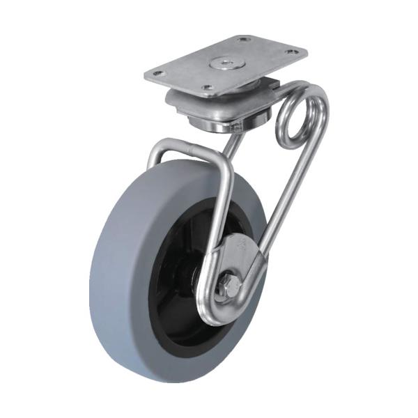 【仕様】●設定荷重(daN)：58●設定荷重(kgf)：60●車輪径D(mm)：100●車輪幅(mm)：25●取付高H(mm)：137〜125●取付座A(mm)：70●取付座B(mm)：43●取付ピッチX(mm)：56●取付ピッチY(mm)...