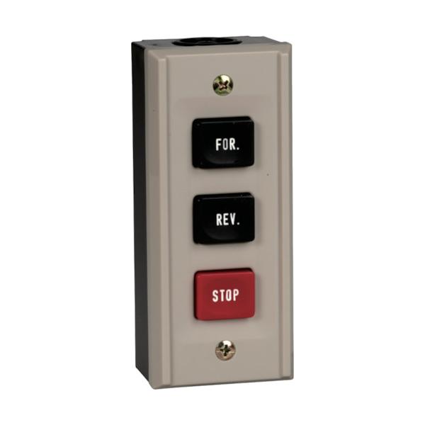 【仕様】●ボタン文字：FOR、REV、STOP●長さ(mm)：50●幅(mm)：116●高さ(mm)：40.5●定格：AC250V-5A●端子ねじM3.5【型番】BSH223【商品コード】4416091※お問い合わせの際はこちらの商品コード...