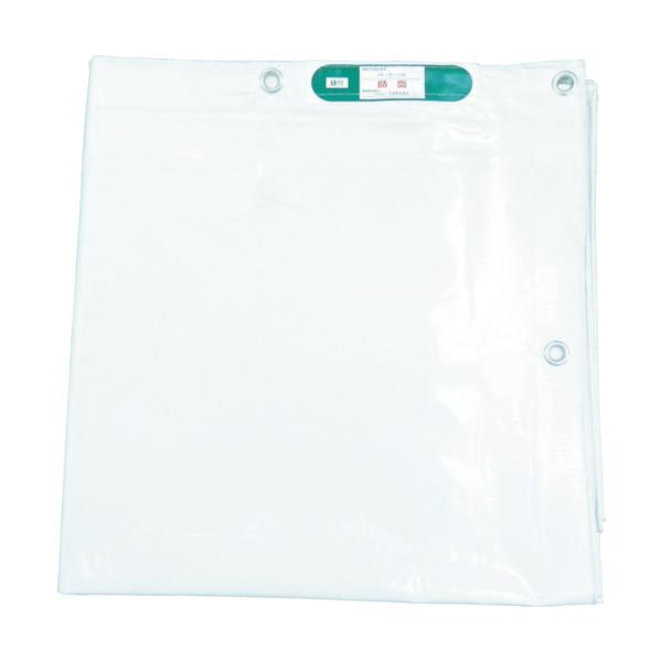 【仕様】●幅(m)：1.8●長さ(m)：3.6●厚さ(mm)：0.25●ハトメ数(個)：24●ハトメピッチ(cm)：45●引張強度：縦309N/5cm、横203N/5cm●引裂強度：縦103.3N、横63.3N●色：ホワイト●厚さ：0.25...